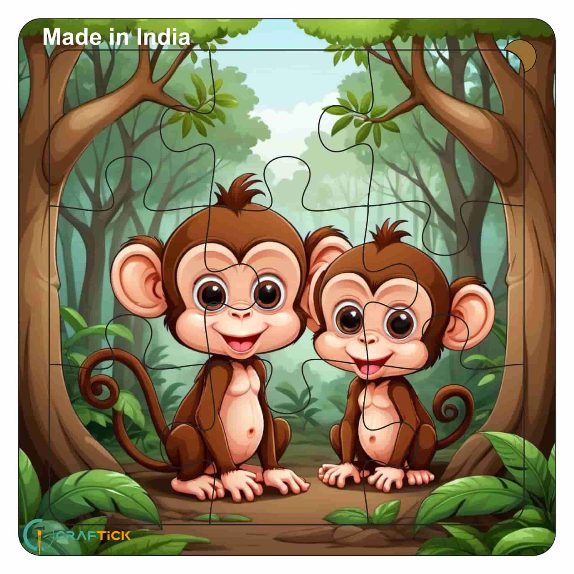 Jungle Animals Jigsaw Puzzles Combo – Craftick
